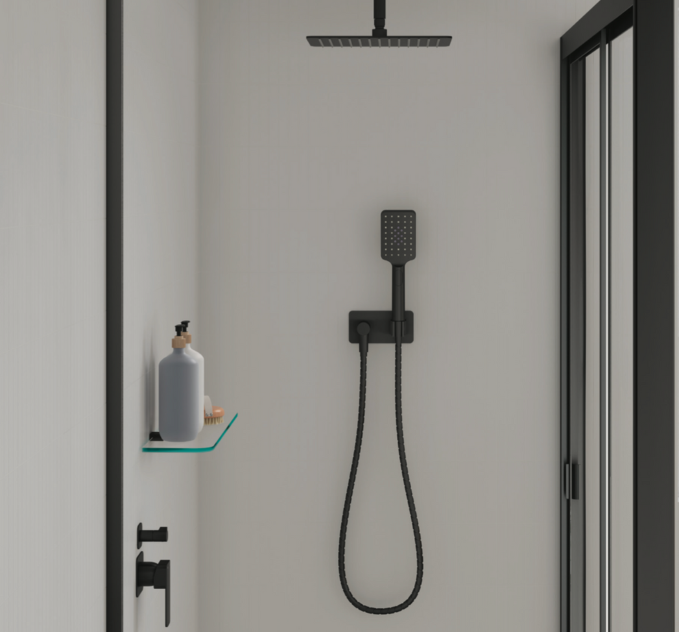 Tono Wall Mixer With Diverter - Square Plate – Imperial Ceramics